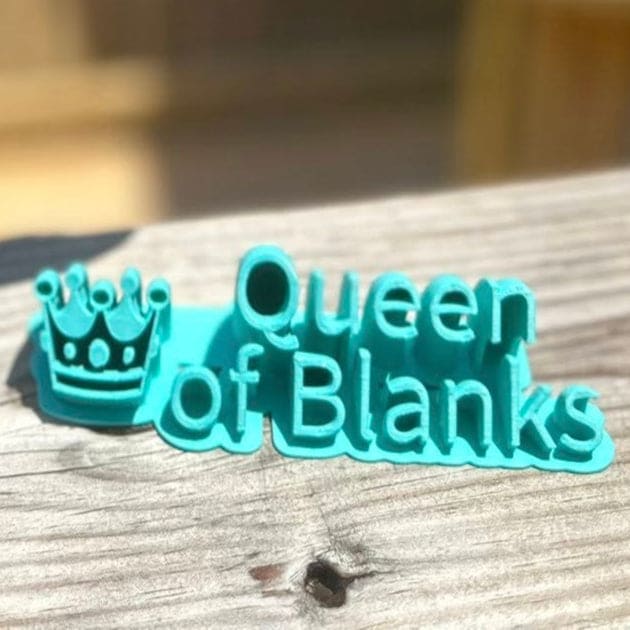 Custom Name Plate – Queen Of Blanks